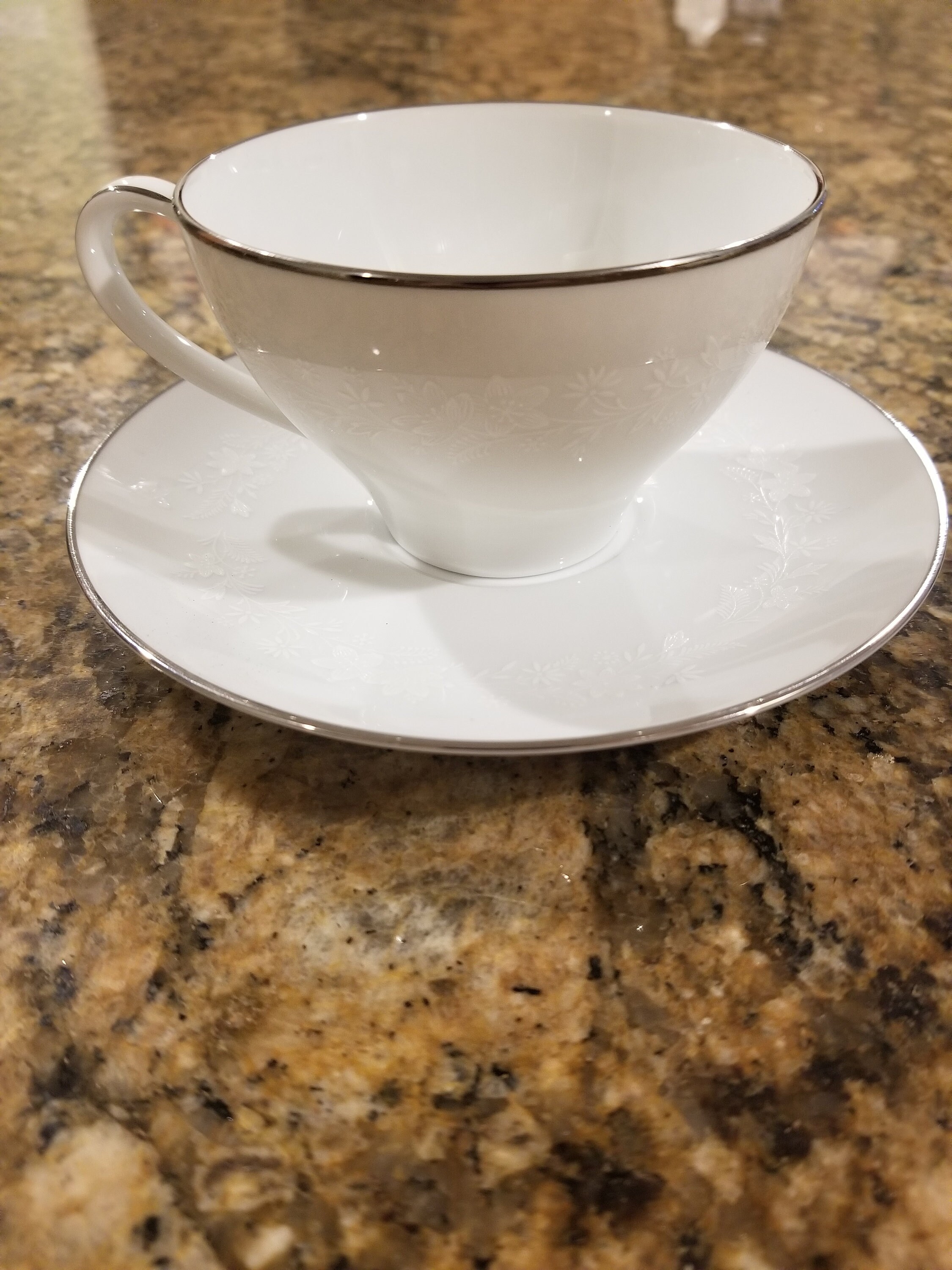 Vintage Kenmark Venetian Lace China Tea Cup and Saucer | Etsy