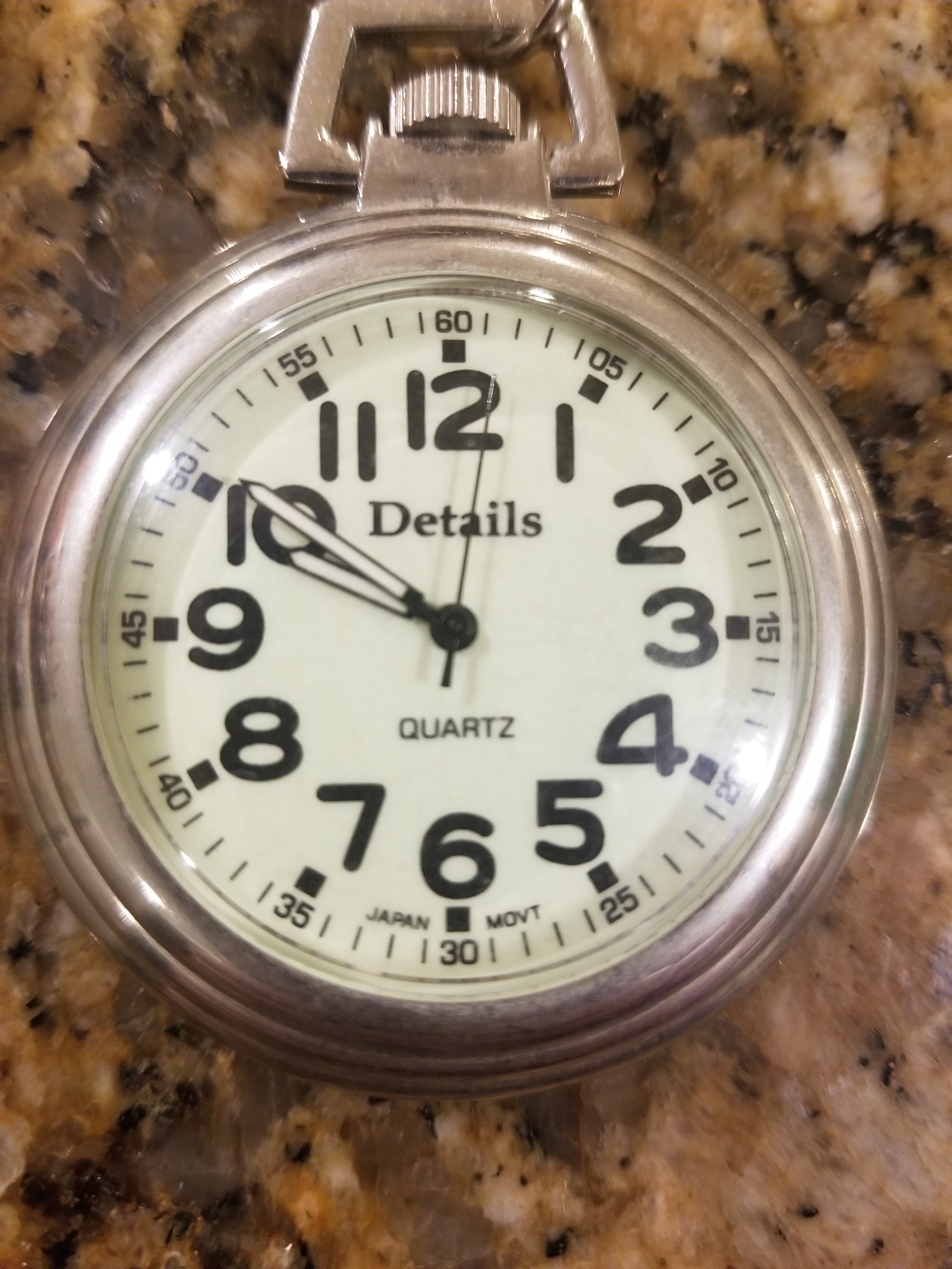 Vintage Details Quartz Pocket Watch With Chain - Etsy