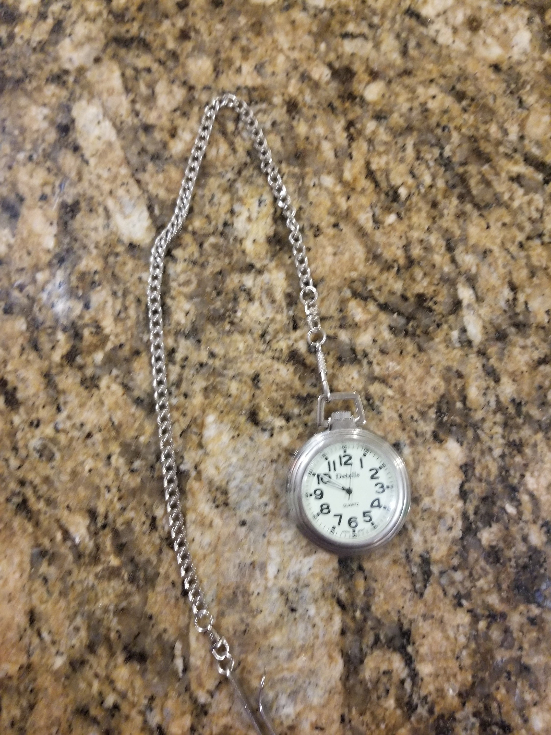 Vintage Details Quartz Pocket Watch With Chain - Etsy
