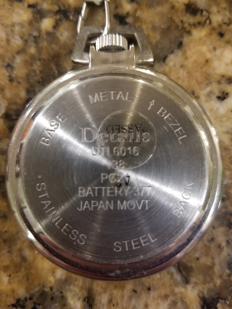 Vintage Details Quartz Pocket Watch With Chain - Etsy