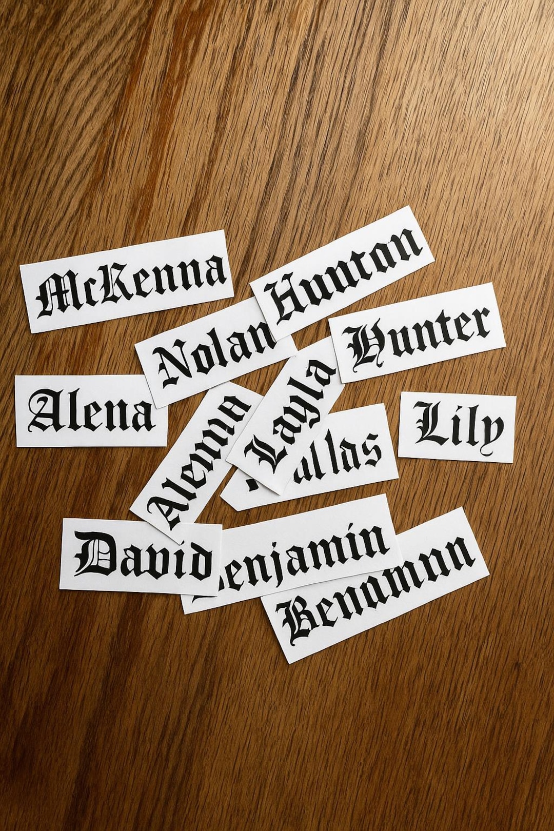 Old English Custom Name Decal, Personalized Medieval Style - Etsy