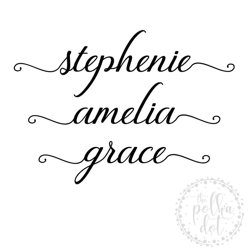 Allana 1 Name Decal Custom Name Personalized Name - Etsy