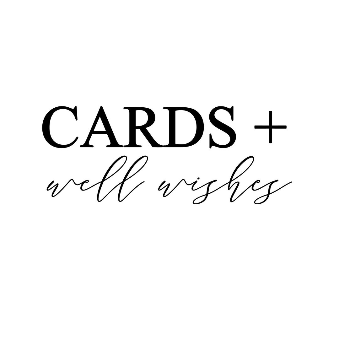 Cards and Well Wishes Decal, Wedding Decor, Custom Card Box Sticker - Etsy