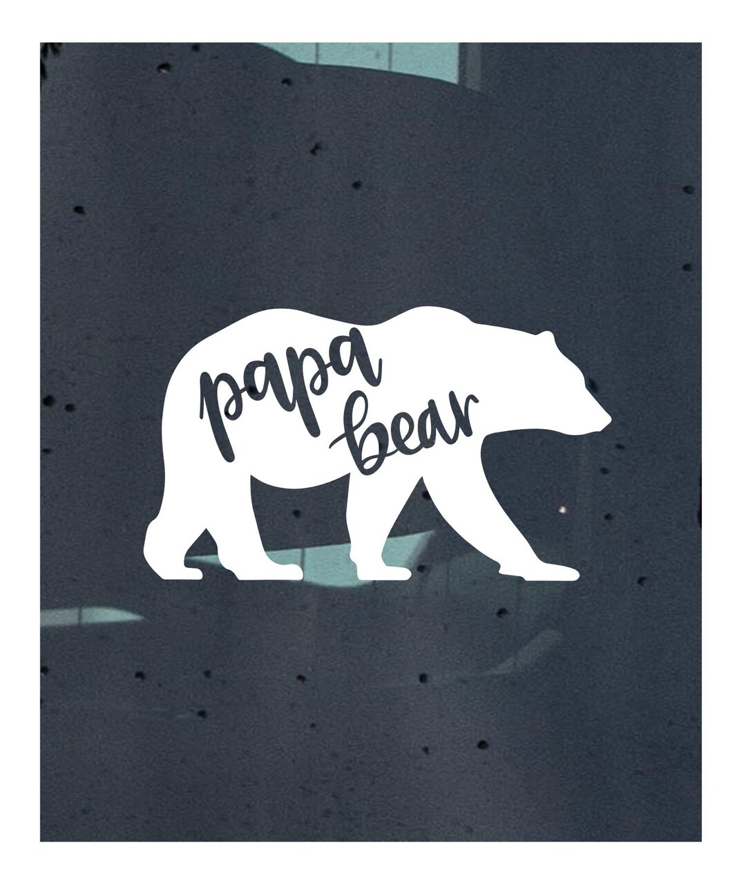 Papa Bear Vinyl Decal Sticker, Dad, Fathers Day, Truck Decal - Etsy