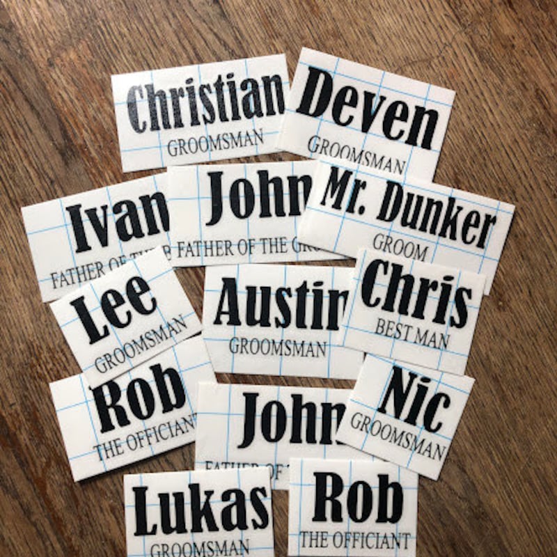 Groomsman Sticker - Etsy