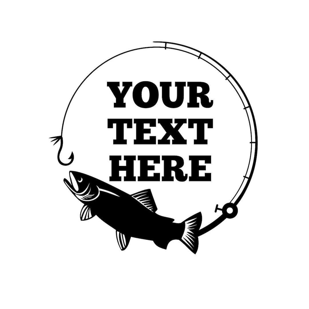 Born to Fish Vinyl Decal Sticker, Fishing Rod Truck Laptop Decal - Etsy