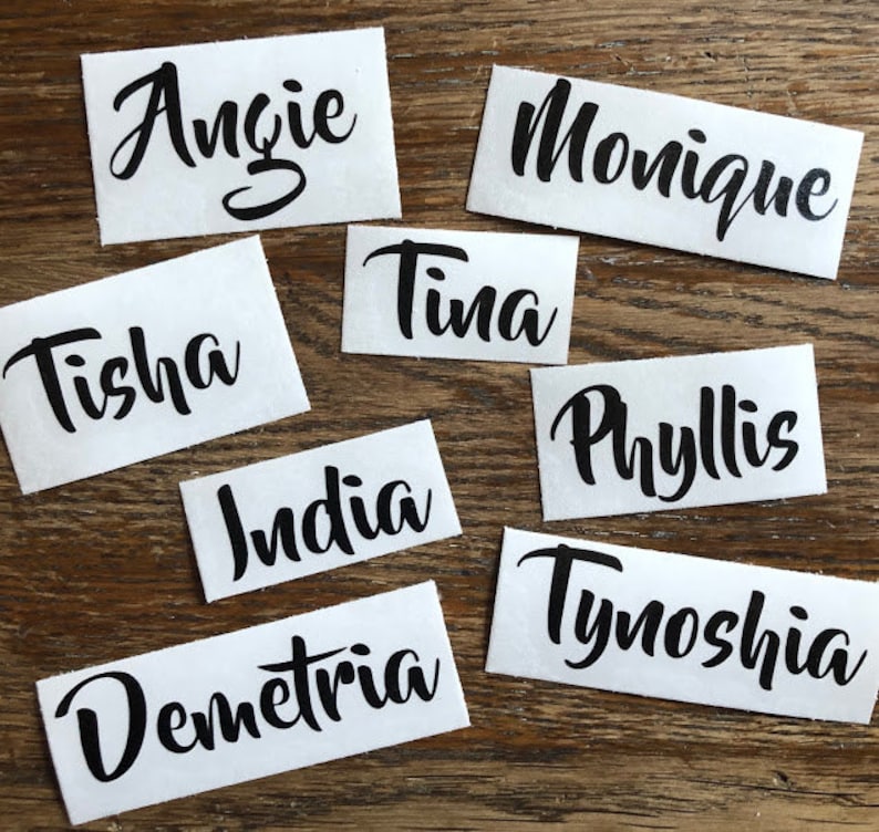 2 Name Decal Custom Name Personalized Name Decal - Etsy
