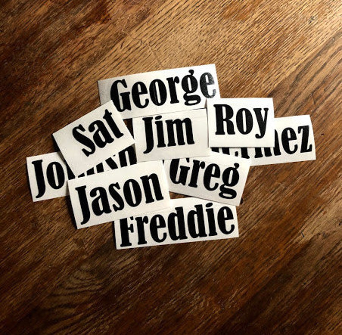 Name Decal Custom Name Personalized Name Decal Calligraphy | Etsy