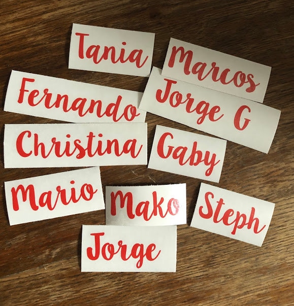 Name Decal Custom Name Personalized Name Decal Calligraphy - Etsy