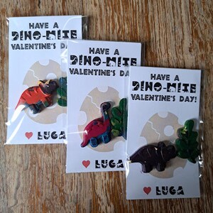 Dino Shaped Crayons, Valentines Classroom Gift, Dinosaur Coloring, You ...