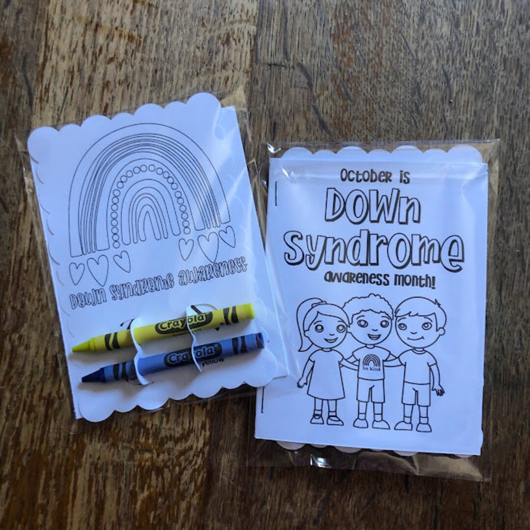 Down Syndrome Awareness Month Colouring Card and Booklet, October is ...