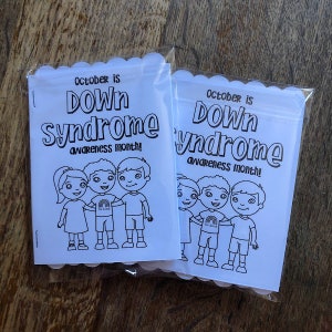 Down Syndrome Awareness Month Colouring Card and Booklet, October is ...