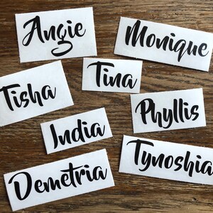 Name Decal, Custom Name, Personalized Name Decal, Calligraphy Name ...