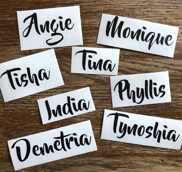 Name Decal Custom Name Personalized Name Decal Calligraphy - Etsy