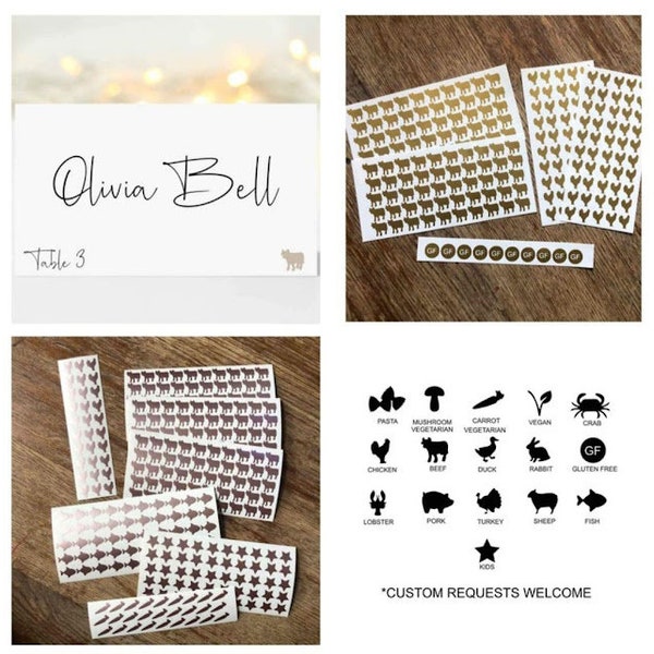Meal Choice Stickers - Etsy