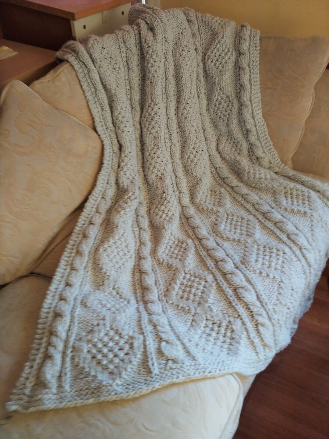 Soft, Cozy and Elegant Light Gray Afghan Blanket - Etsy
