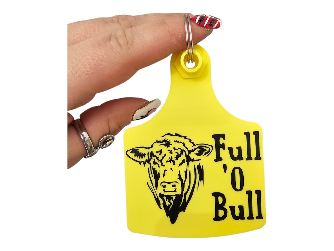 Farmer Cow Dairy Sheep Tag Keychain Keyring Cattle Tag Farmer Gift full ...