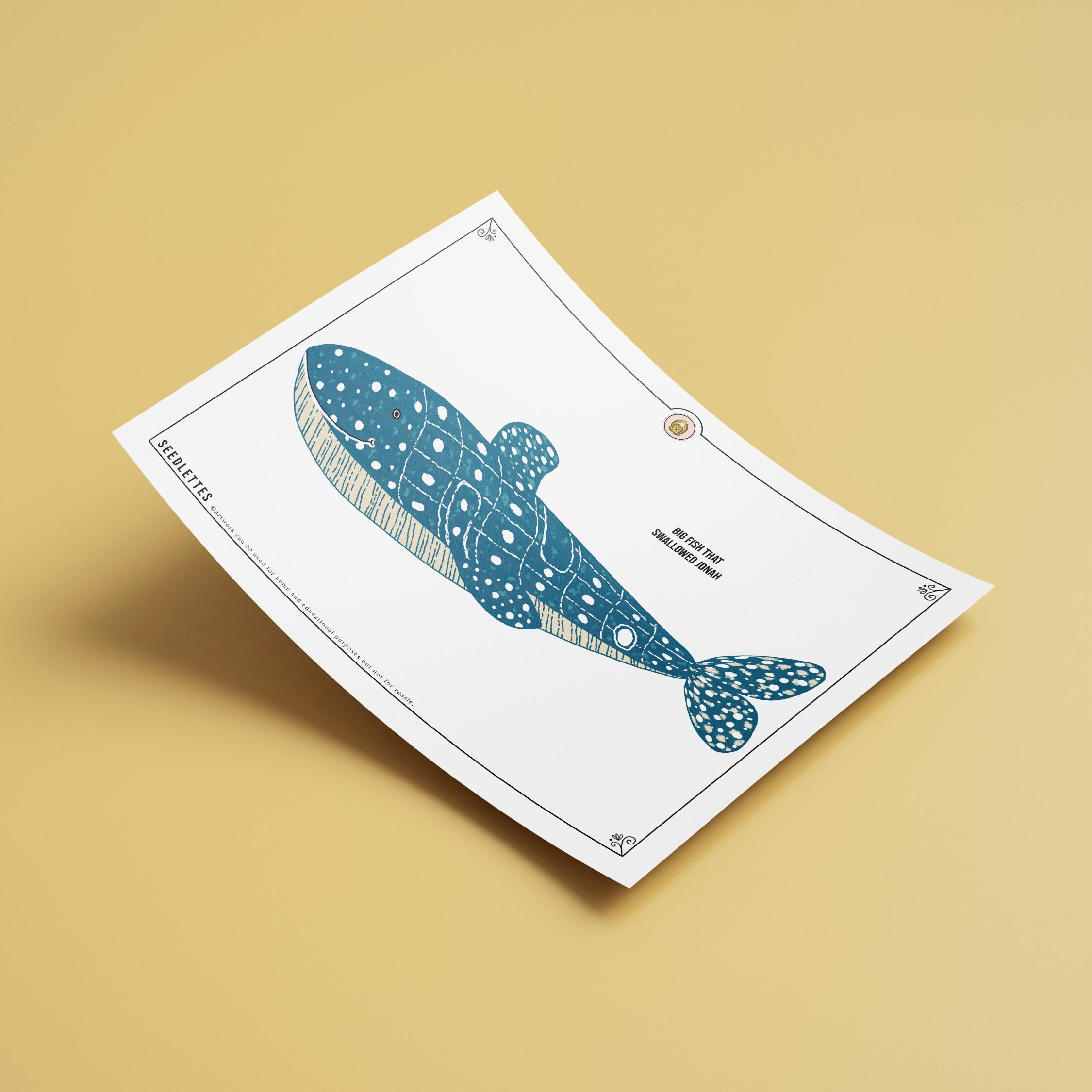 Jonah Bible Story Printables Set - Etsy