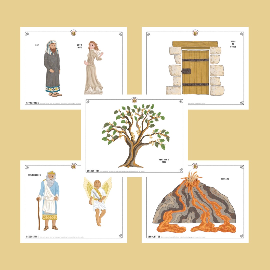 Lot Bible Story Printables Set - Etsy