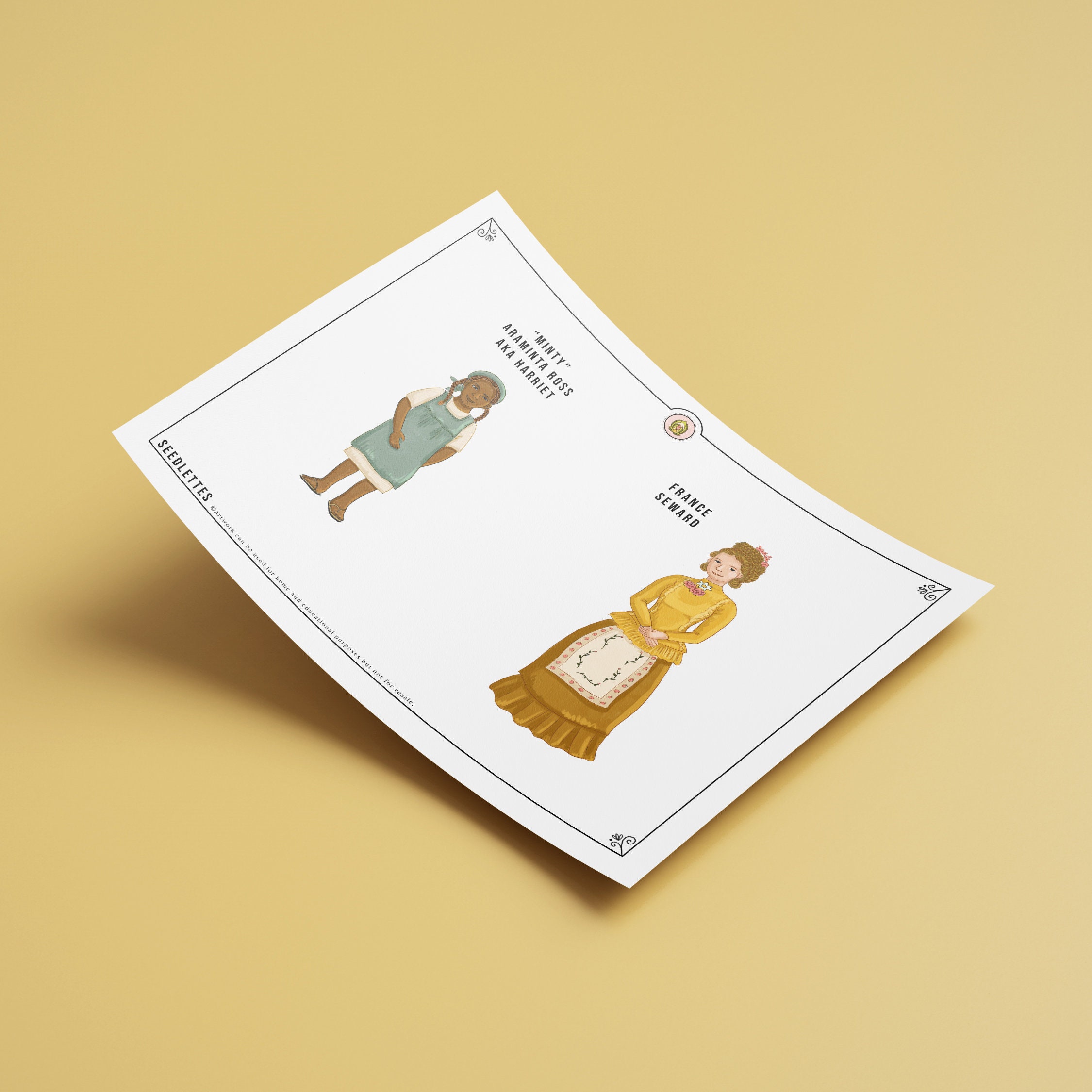 Harriet Tubman Paper Dolls Theater Printables - Etsy