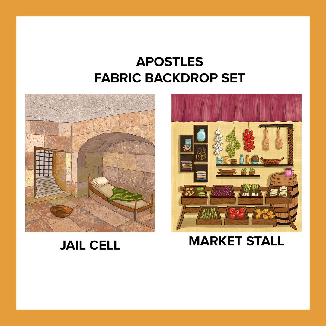 Apostles Bible Story Fabric Backdrop Set for Tabletop Theater - Etsy