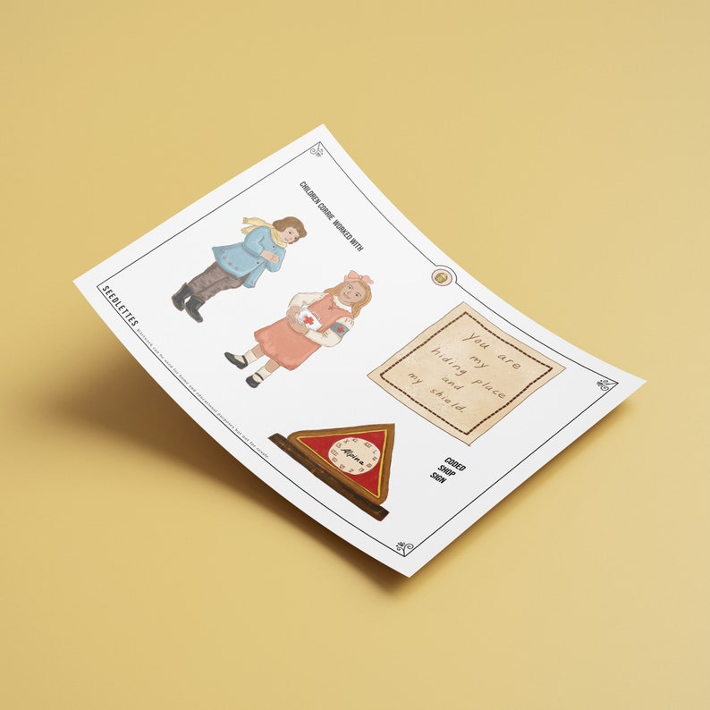 Corrie Ten Boom Paper Dolls Theater Printables - Etsy