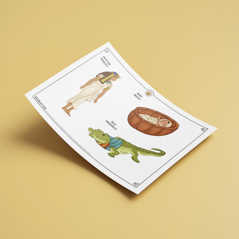 Moses Bible Story Printables Set - Etsy
