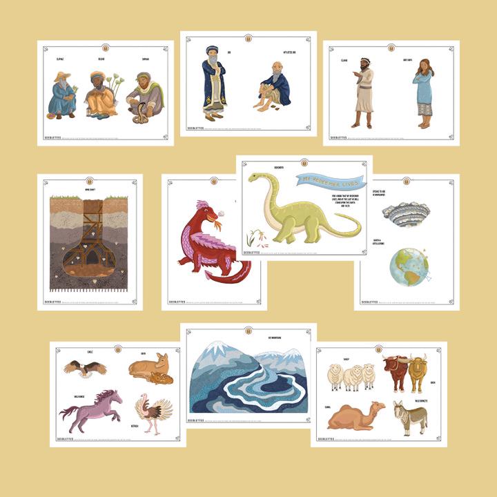 Job Bible Story Printables Set - Etsy
