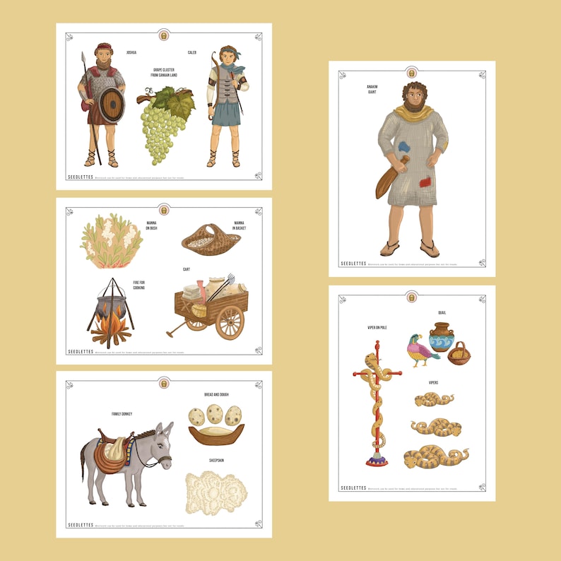 Joshua Bible Story Printables Set - Etsy