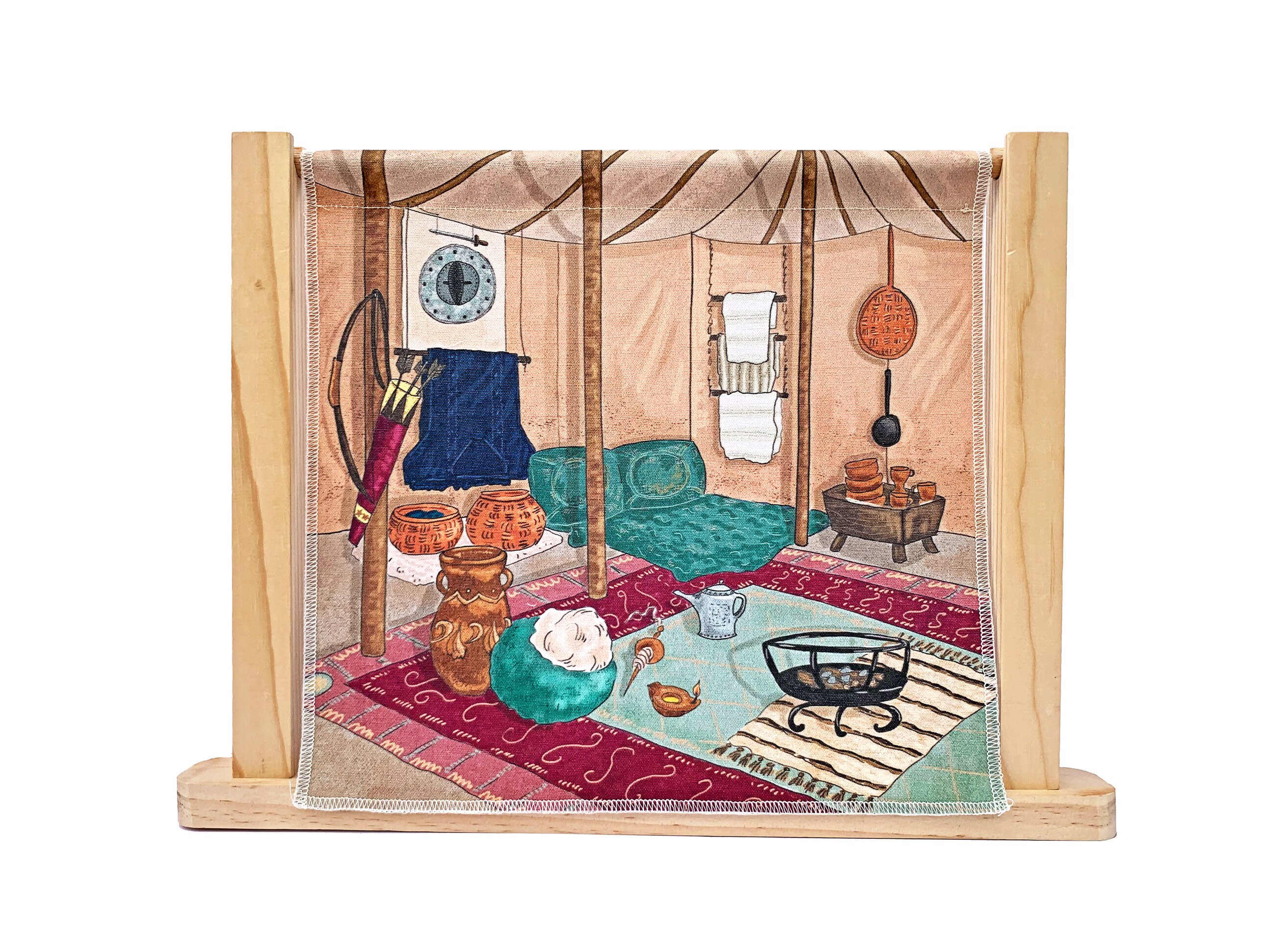 Abraham & Sarah Bible Story Fabric Backdrop Set for Tabletop Theater - Etsy