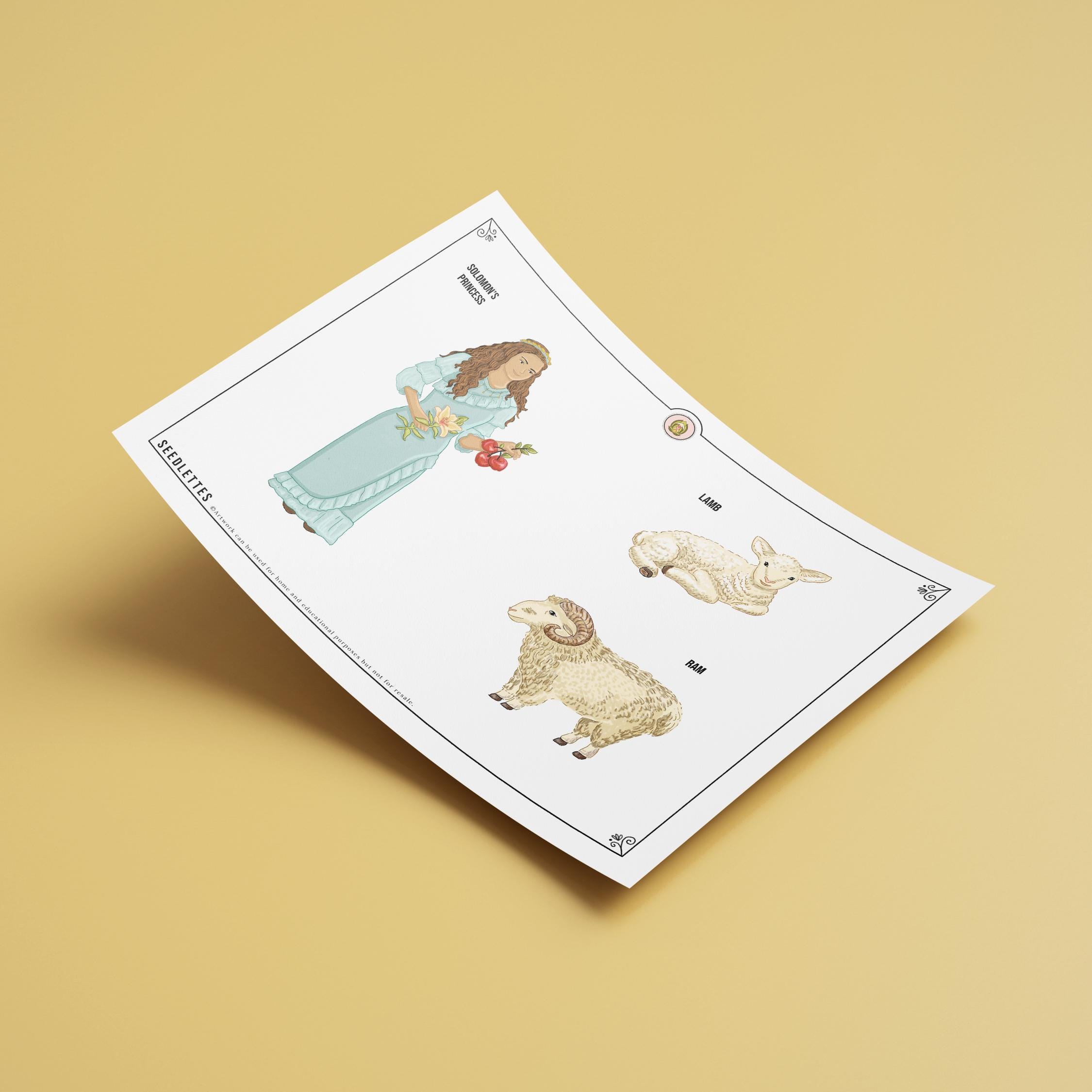 Queen of Sheba & Princess Bible Story Printables Set - Etsy