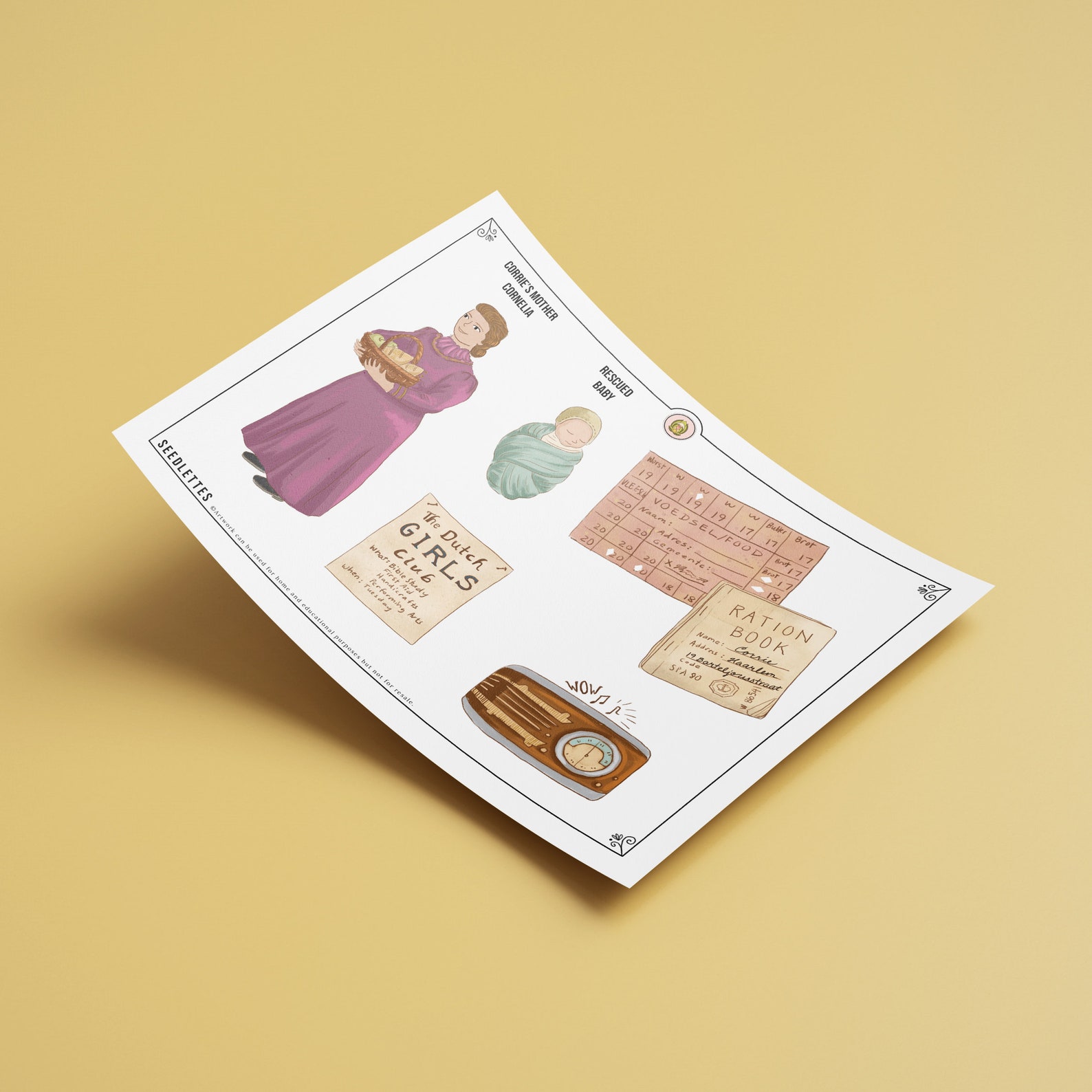 Corrie Ten Boom Paper Dolls Theater Printables - Etsy