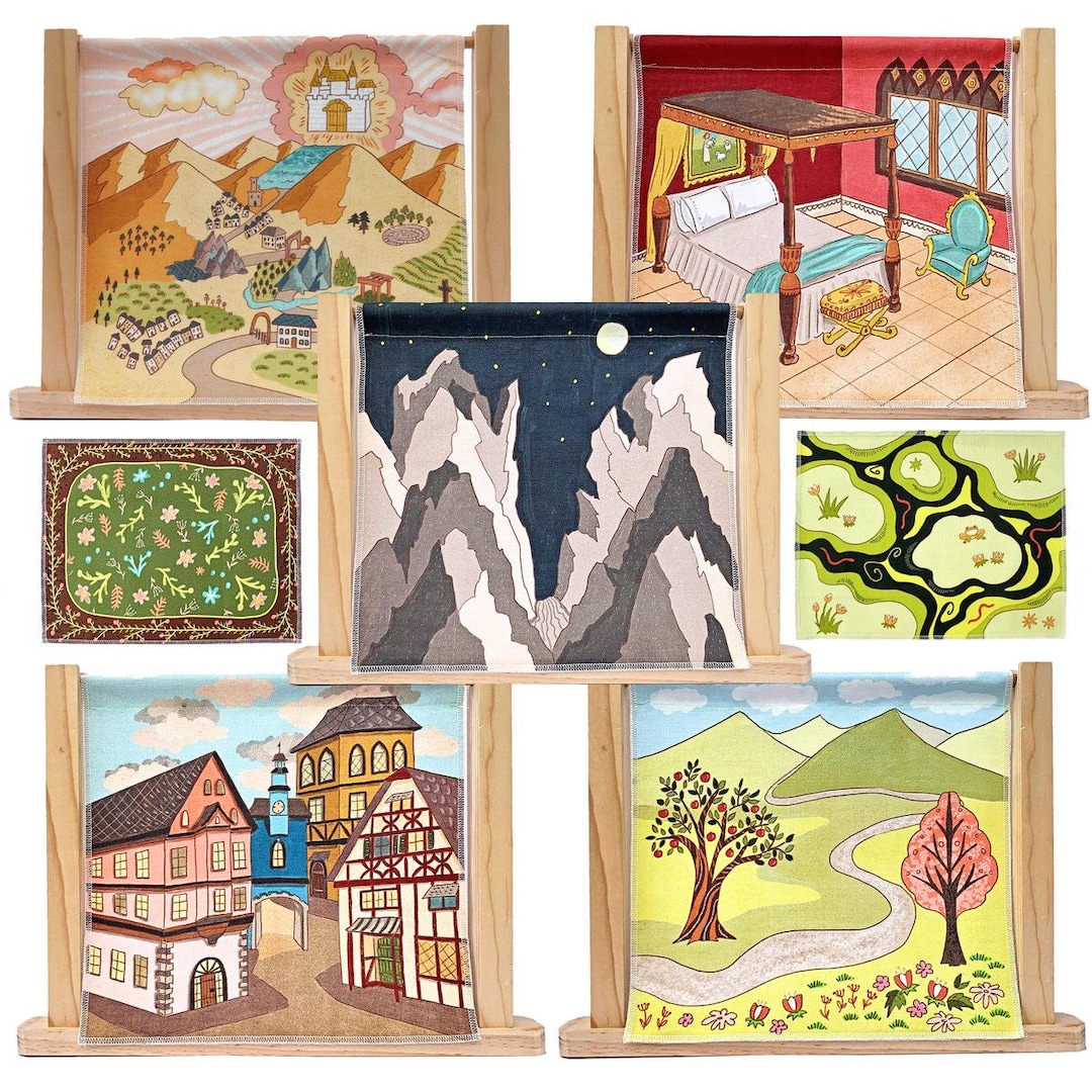 Pilgrim's Progress Story Backdrop Set for Wood Theater Frame (not ...