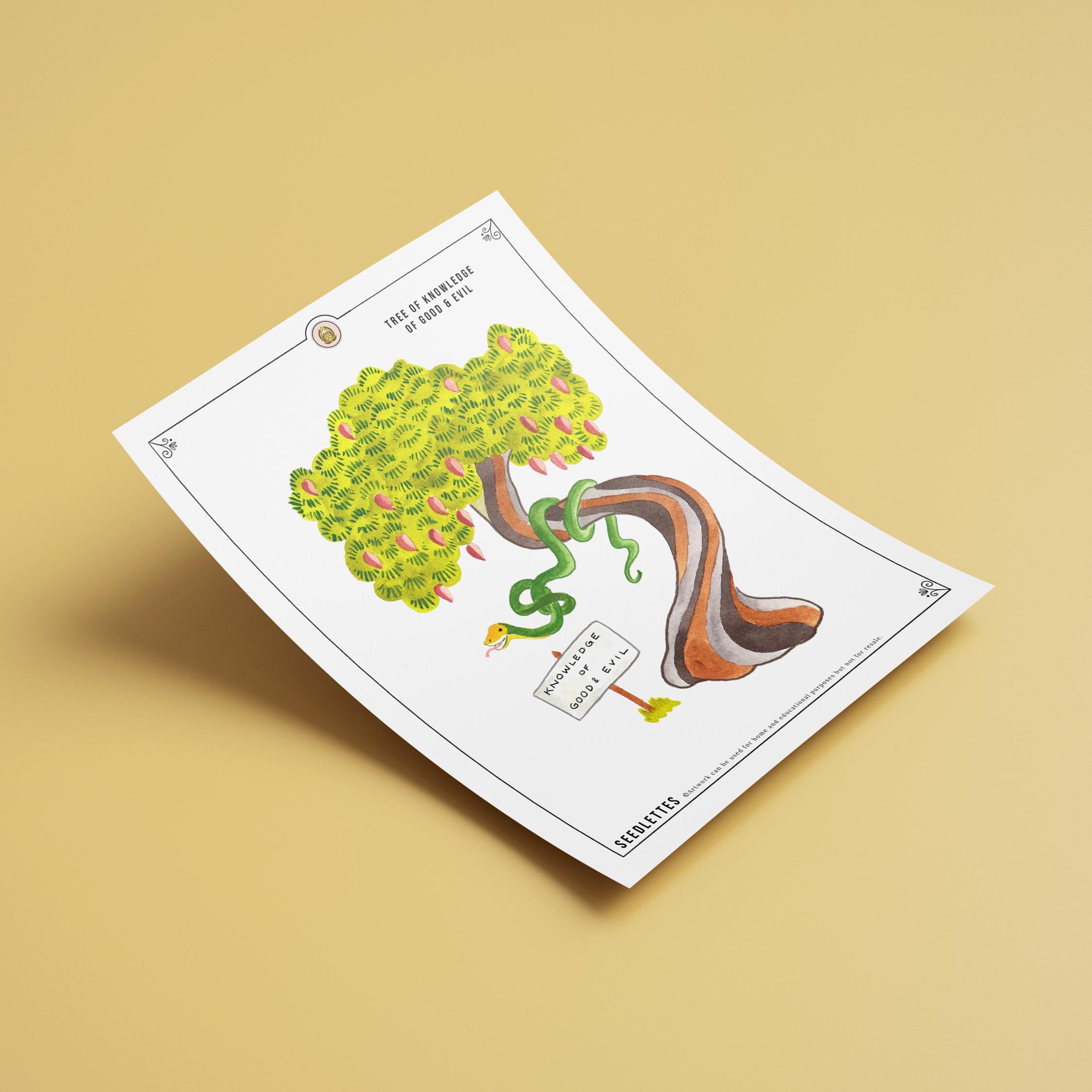 Adam & Eve Creation Bible Story Printables Set - Etsy