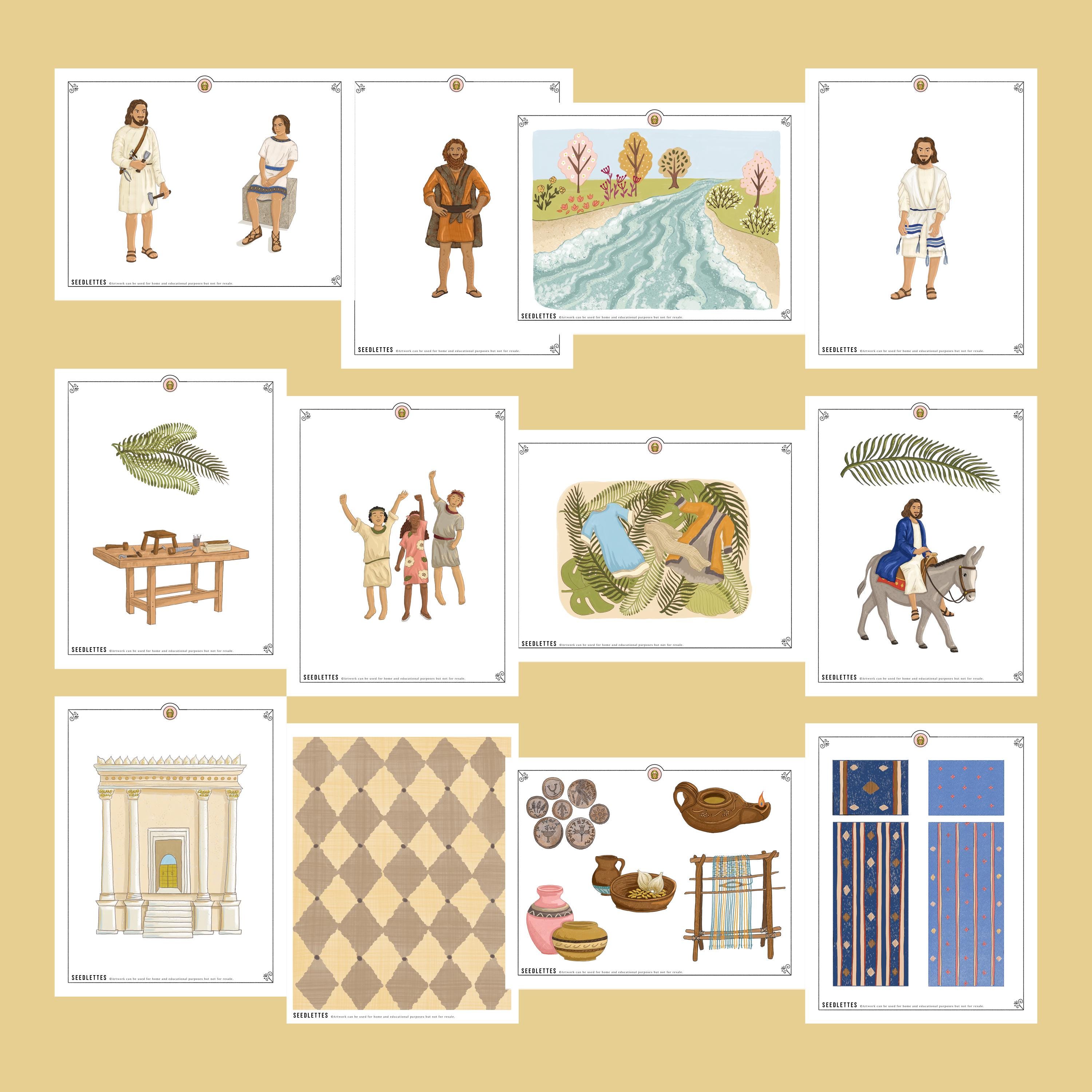 Life of Jesus Bible Story Printables Set - Etsy