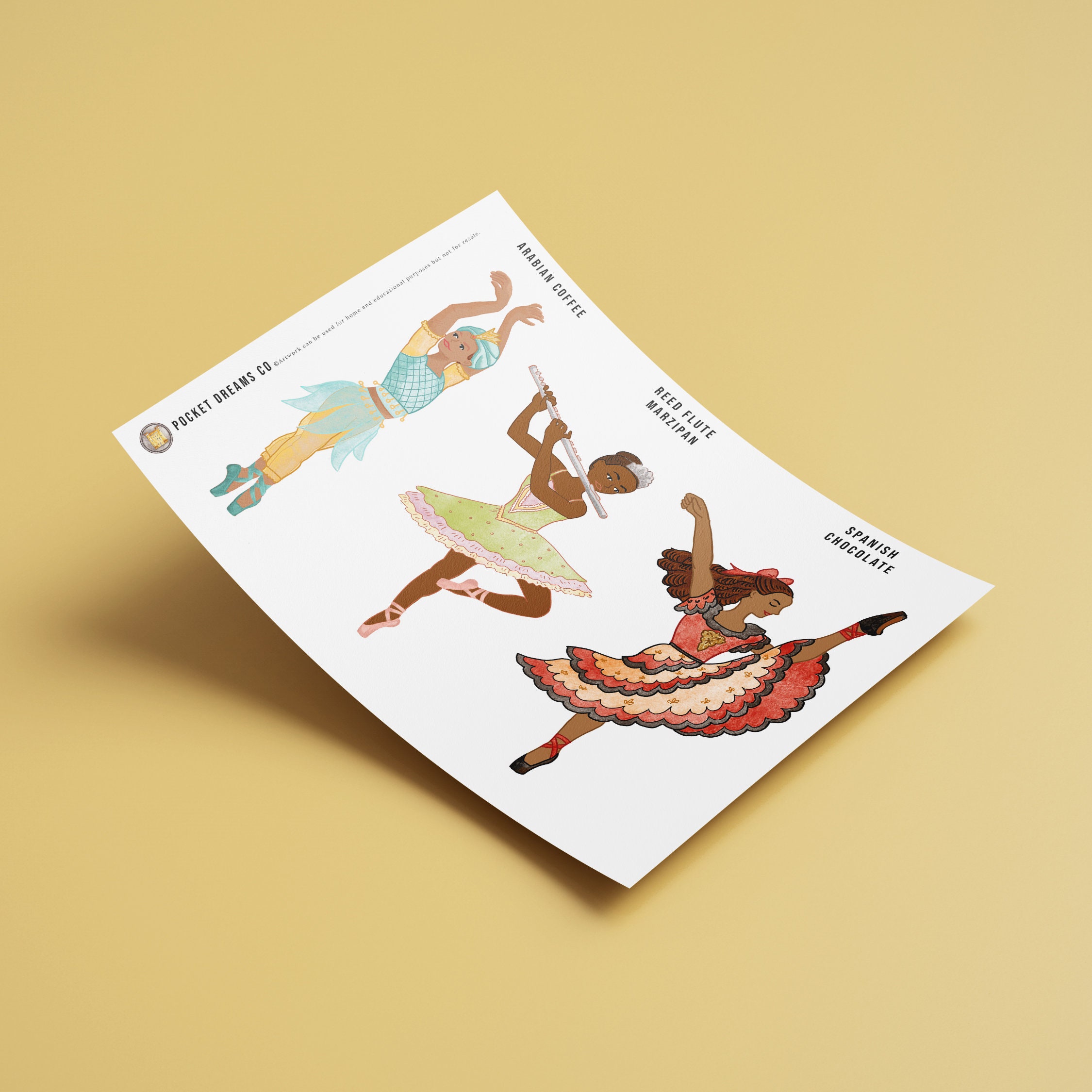 Nutcracker Ballet Set of Paper Dolls Printables- Set of 22 Pages - Etsy