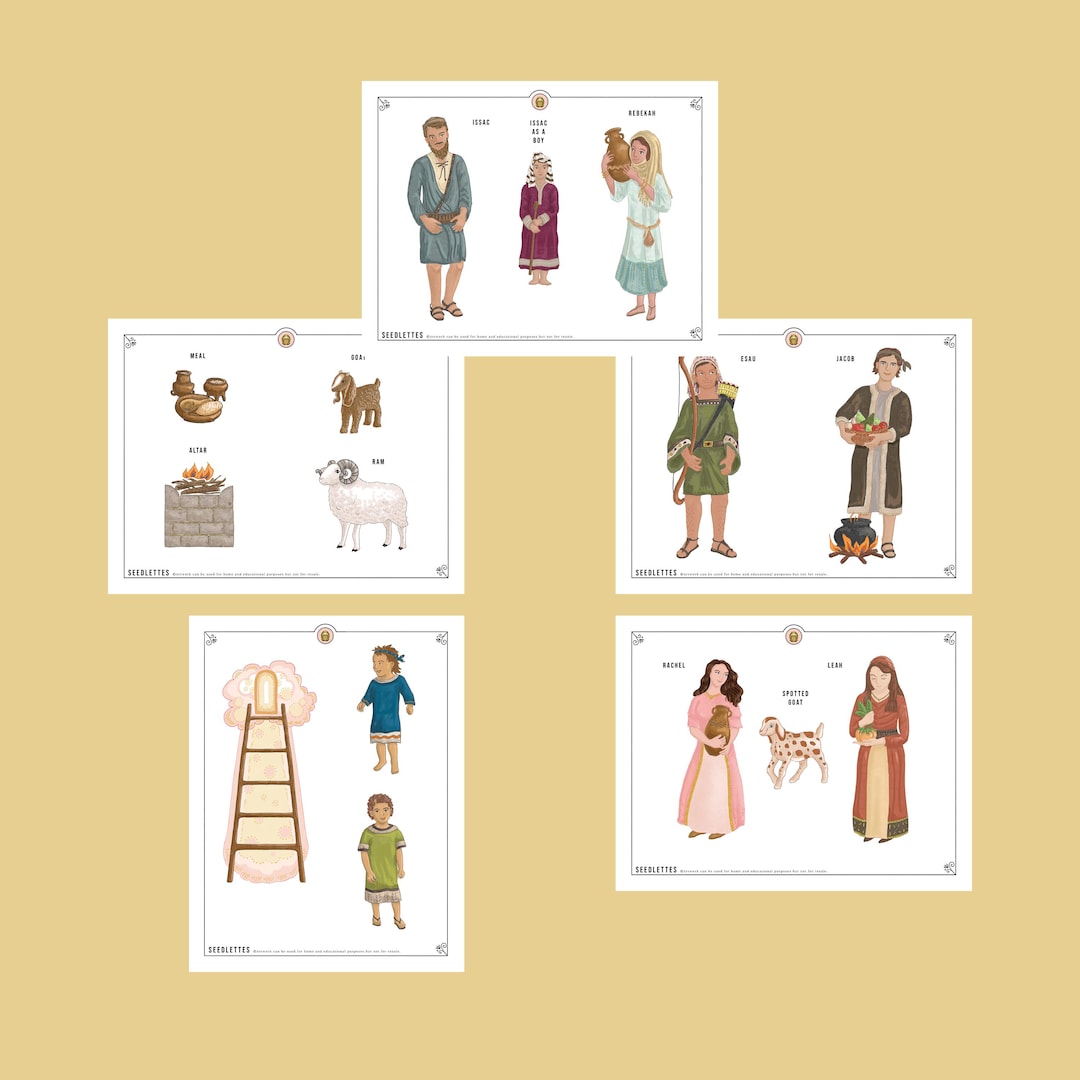 Issac & Jacob Bible Story Printables Set - Etsy