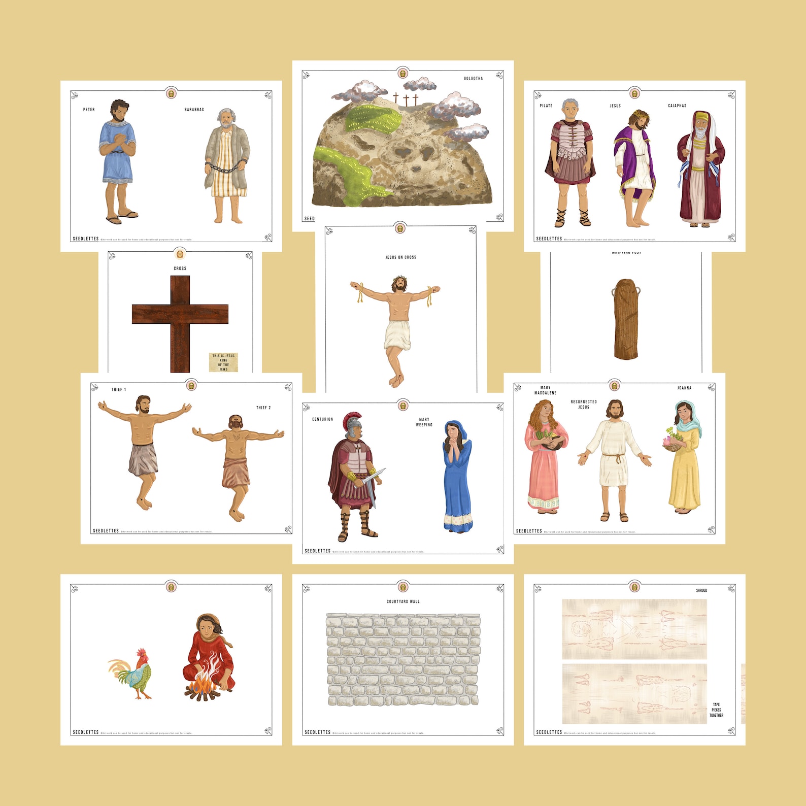 Digital Printable Easter Story Set - Etsy
