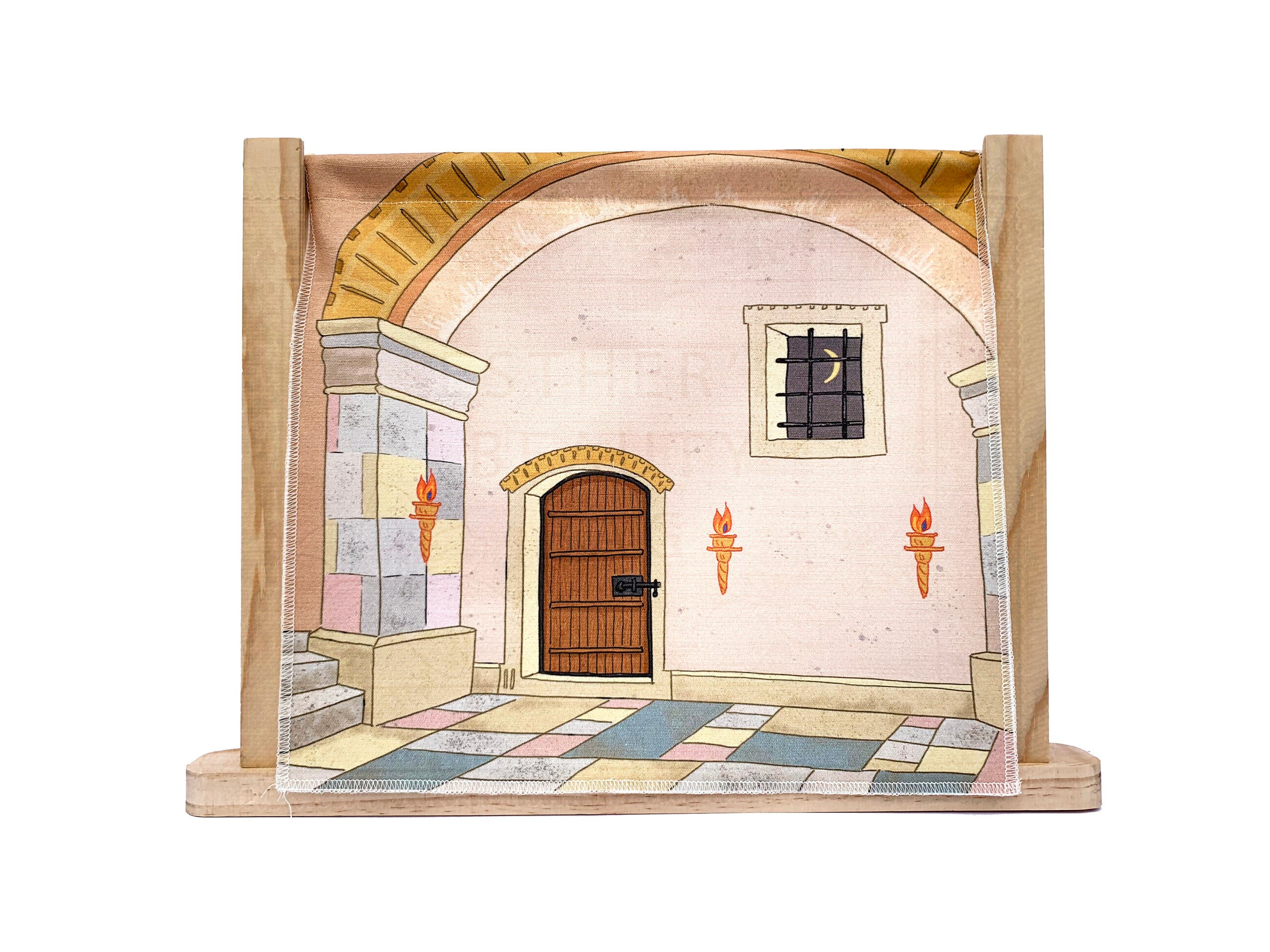 Easter-holy Week Bible Story Fabric Backdrop Set for Tabletop Theater ...