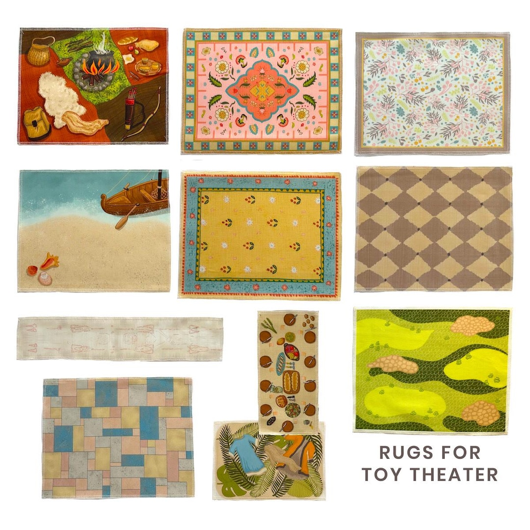 Fabric Bible Story RUGS for Toy Theater - SELECT OPTION - Etsy