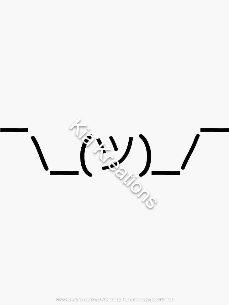 Shrug Emoji Svg - Etsy