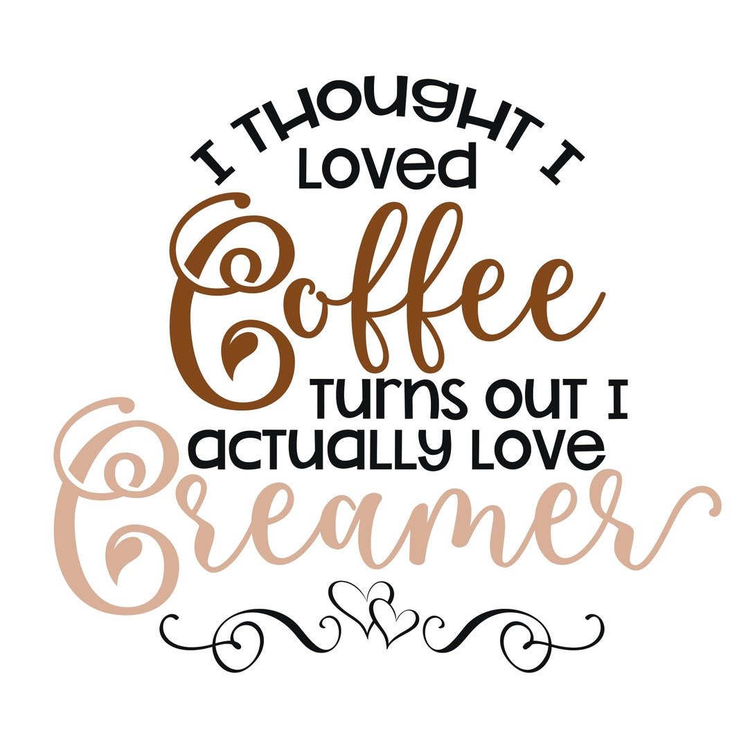 I Love Creamer Svg - Etsy