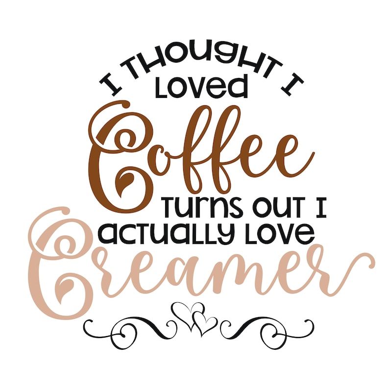 I Love Creamer Svg - Etsy