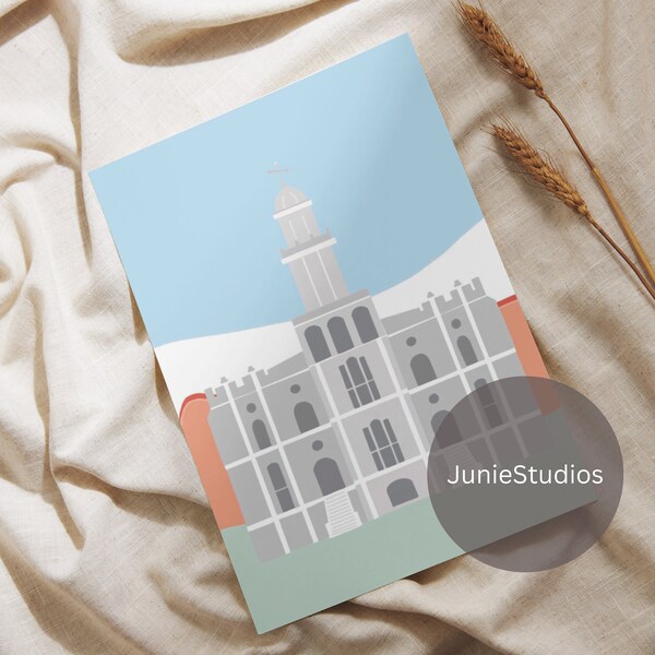 St George Temple Art - Etsy