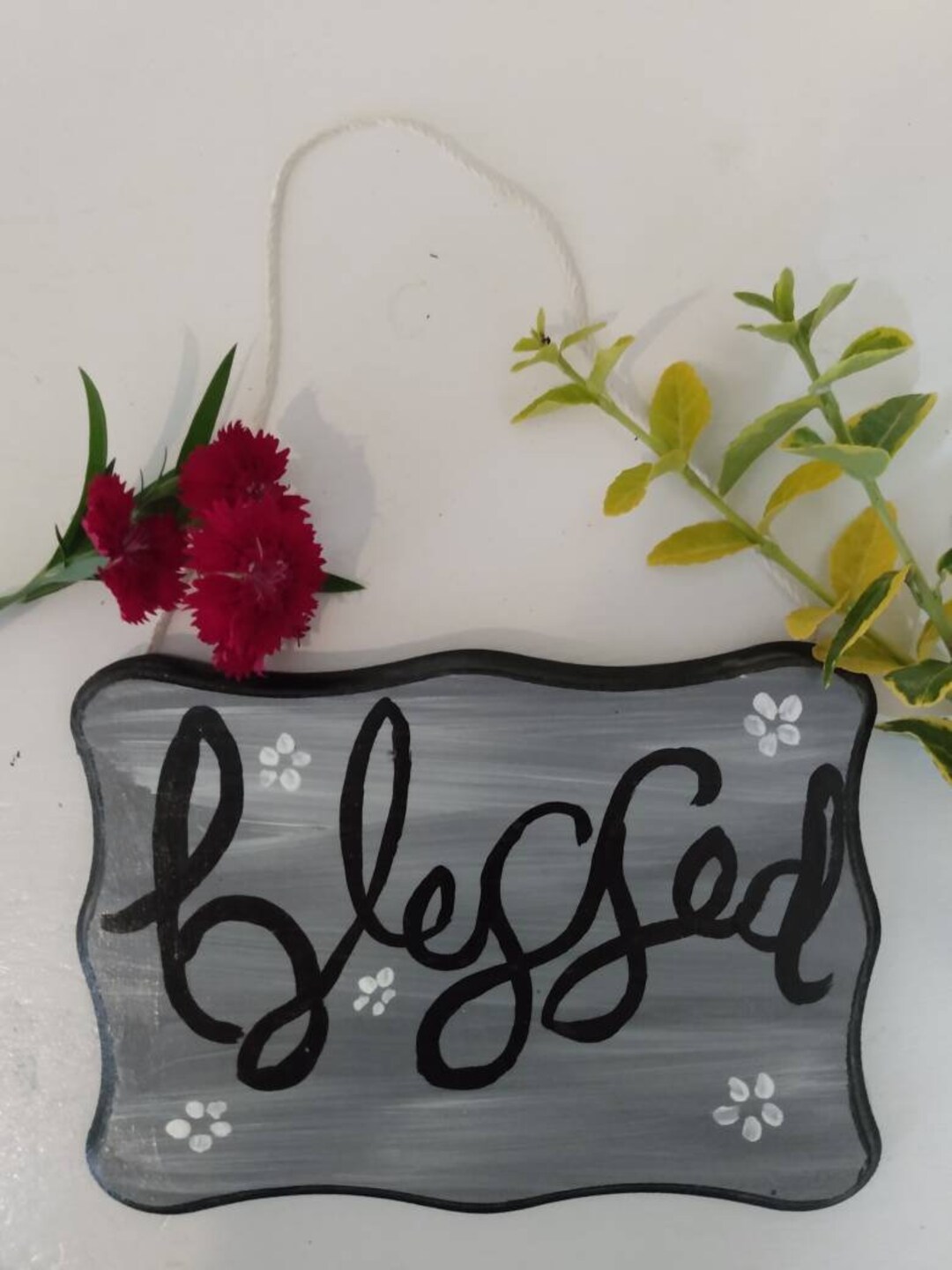 Blessed Wall Sign, Hanging Door Sign - Etsy