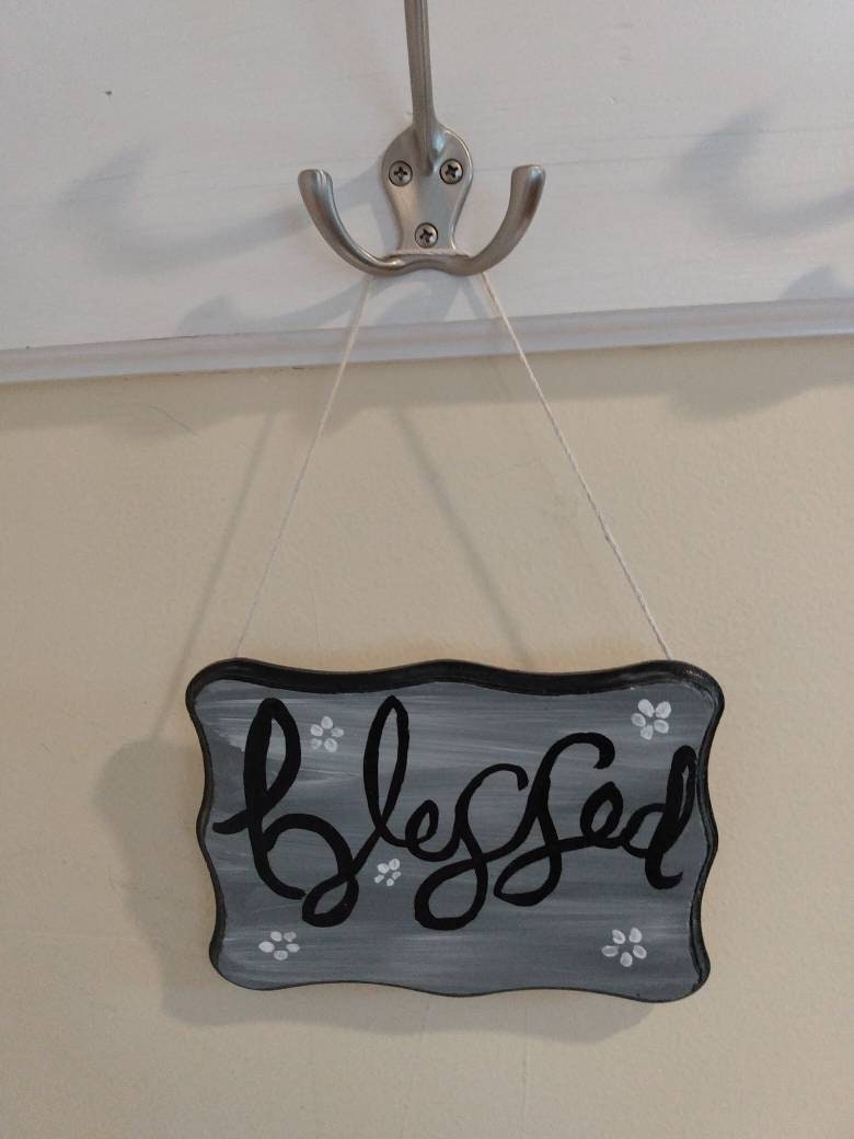 Blessed Wall Sign, Hanging Door Sign - Etsy