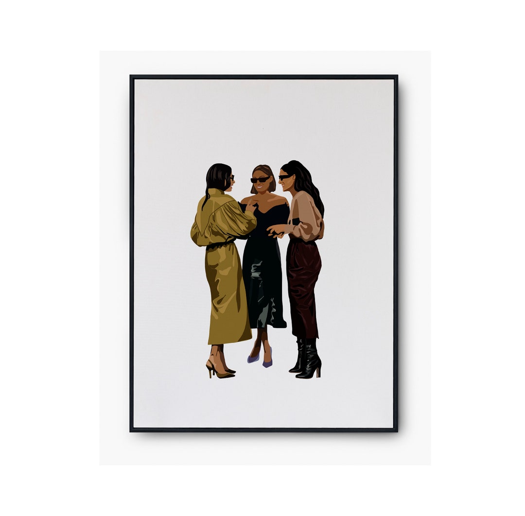 Friends Digital Illustration Digital Portrait Digital Art - Etsy