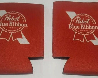 2 PBR Pabst Blue Ribbon Beer Six Pack Koozies 12 Oz Can Bottle - Etsy