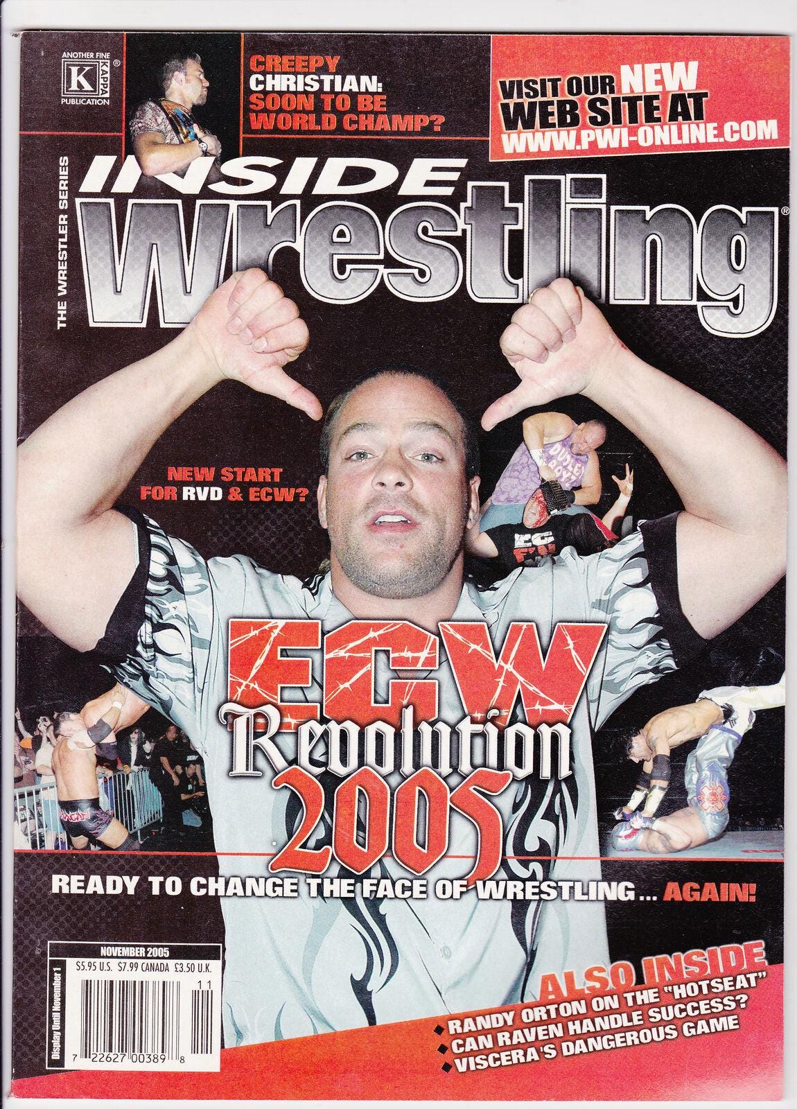 Inside Wrestling Magazine November 2005 Rvd Rob Van Dam Ecw Revolution ...