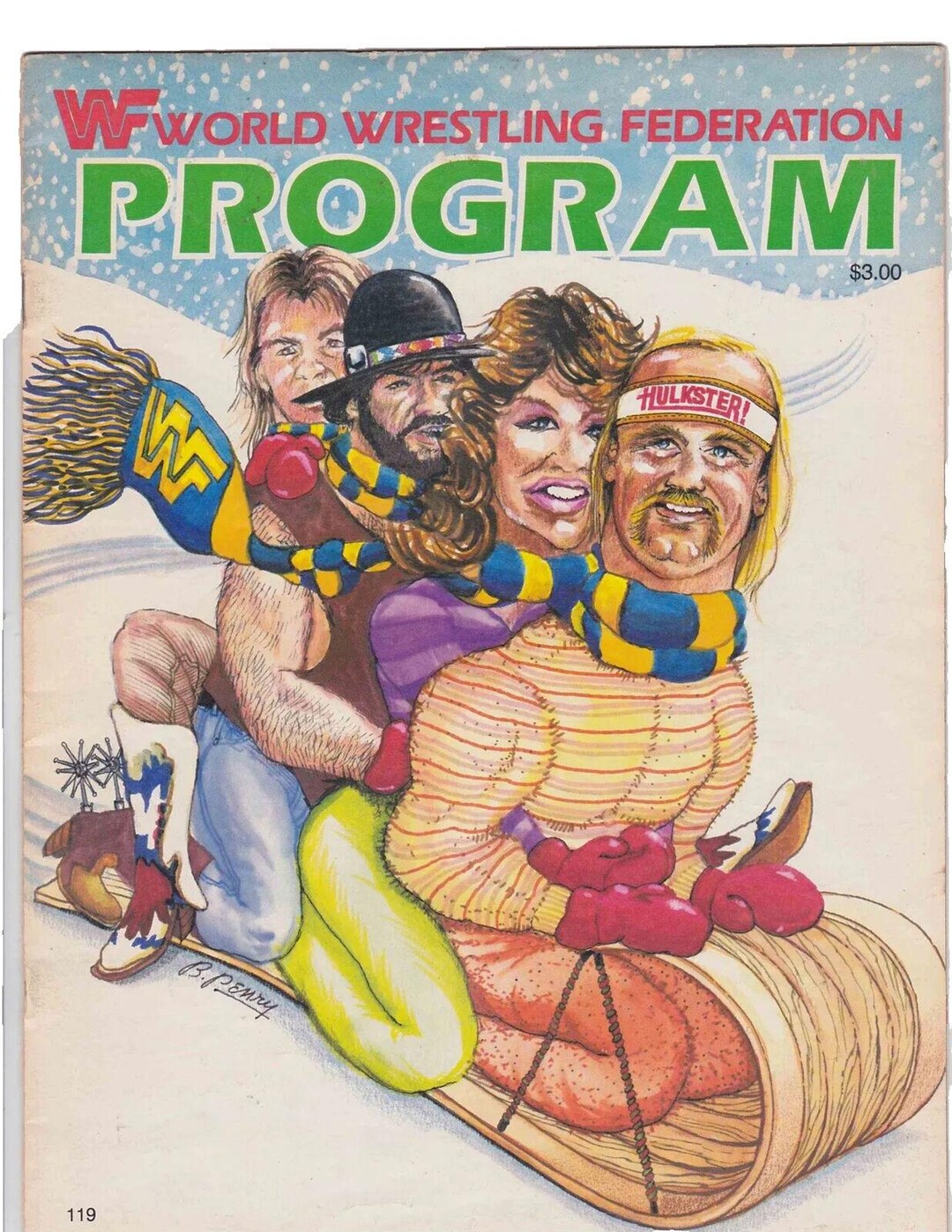 WWF Wrestling Program Issue 119 Hulk Hogan Wendi Richter 1984 Vintage ...
